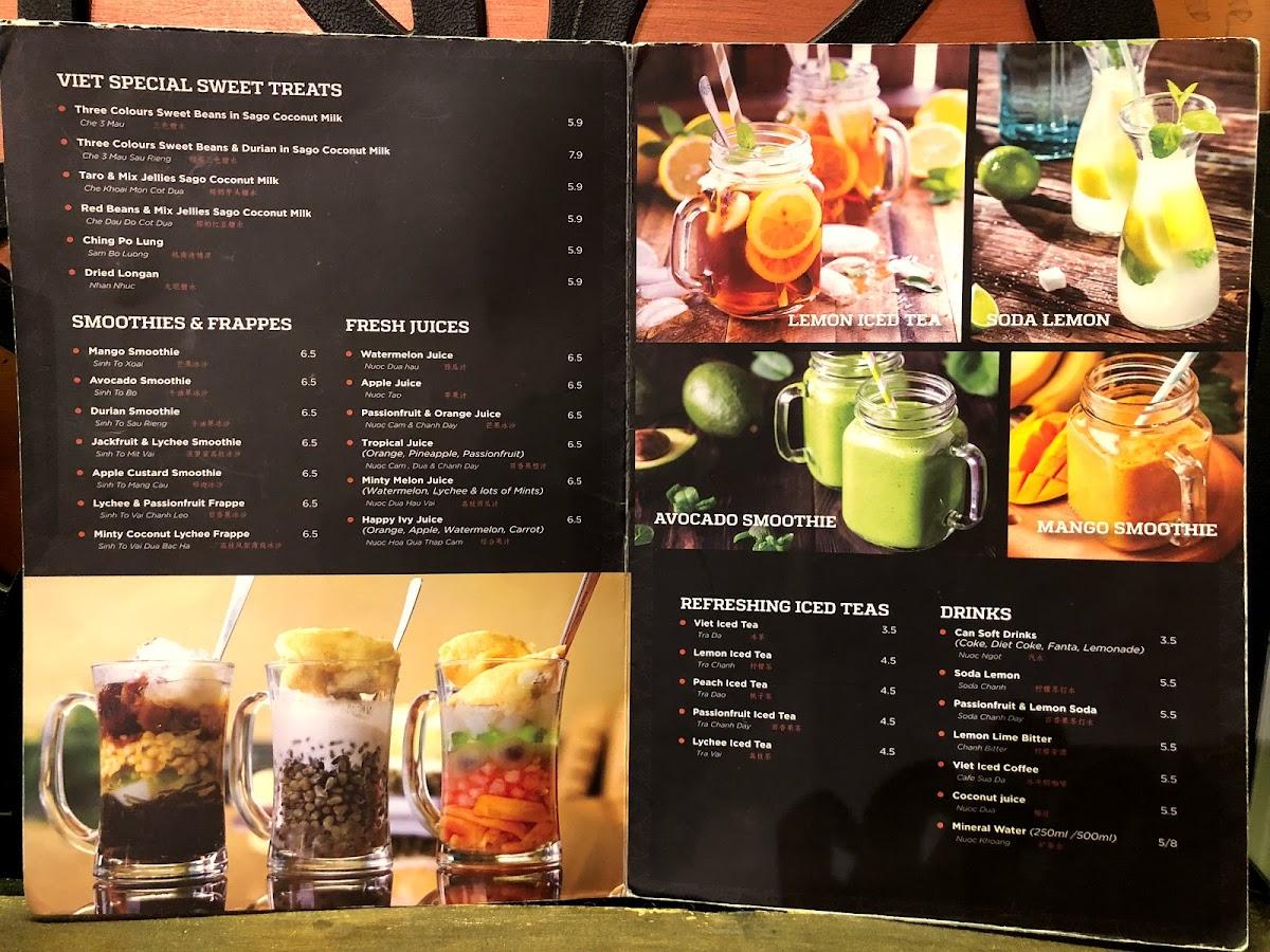 Menu at AN VIET CHATSWOOD restaurant, Chatswood