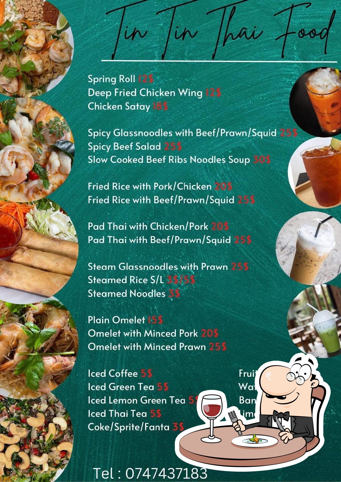 TinTin Thai Food, Mount Isa - Restaurant menu, prices and reviews