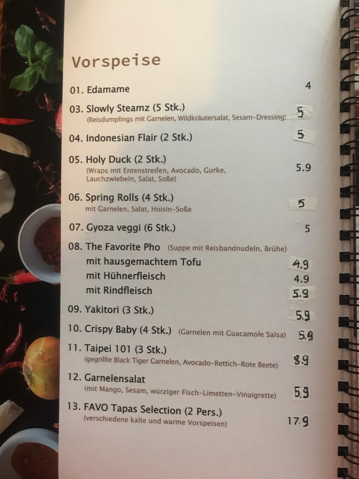 Speisekarte von GT Asian Cuisine restaurant, Wesel