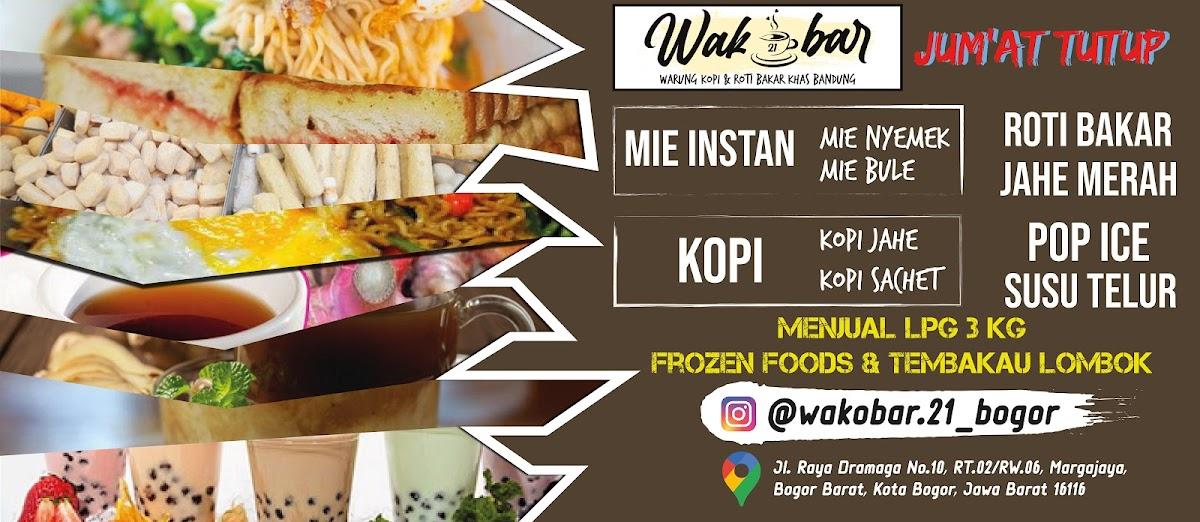 Menu at WAKOBAR 21 (Roti Bakar dan Warung Kopi), Bogor
