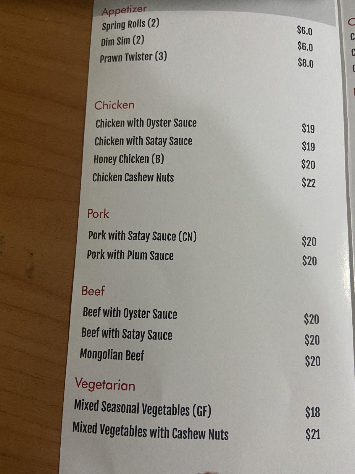 Menu at Wok n Roll Bega fast food, Bega