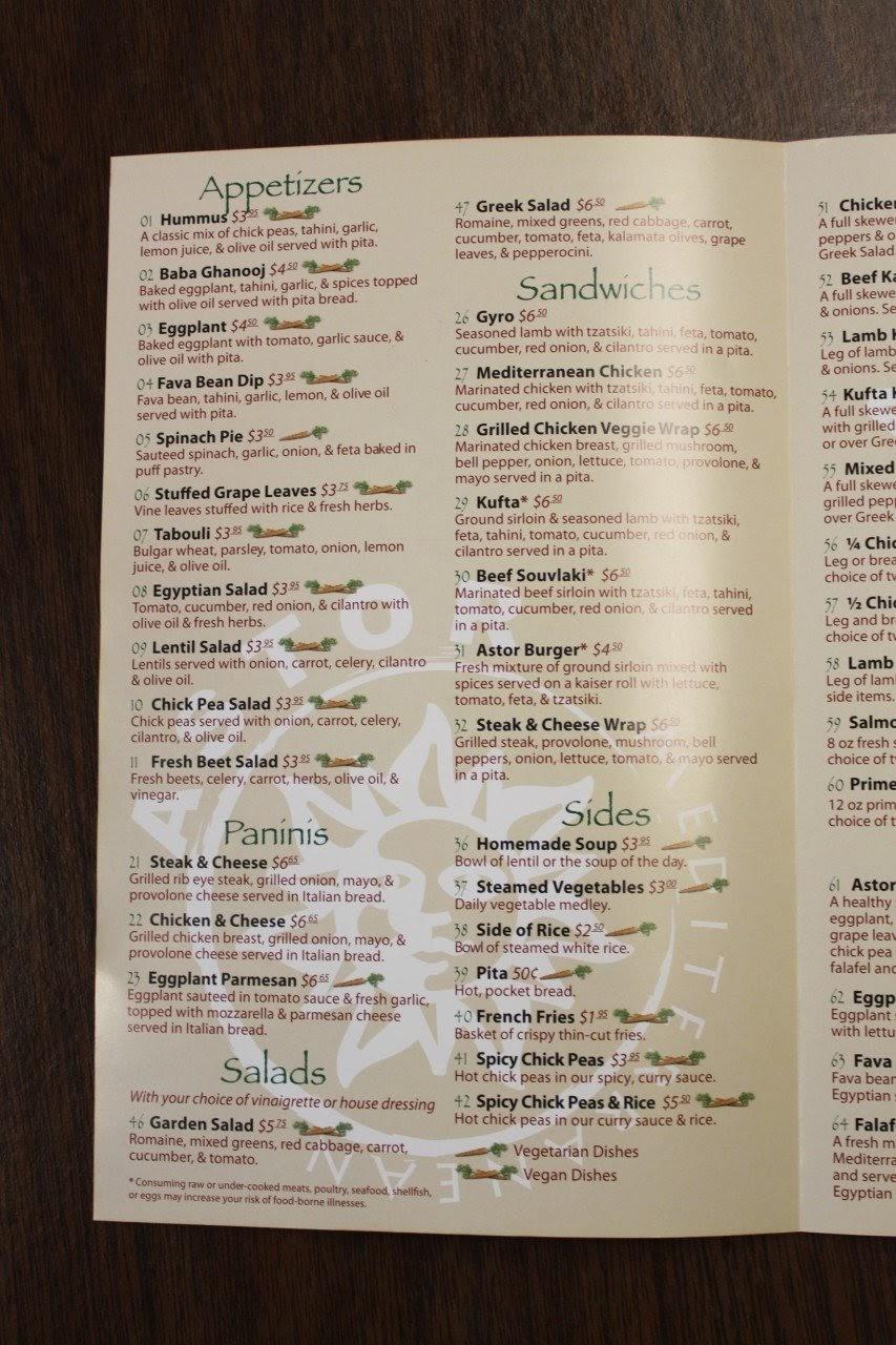 Carta de pizzería Dallas Pizza Inc, Washington D. C.
