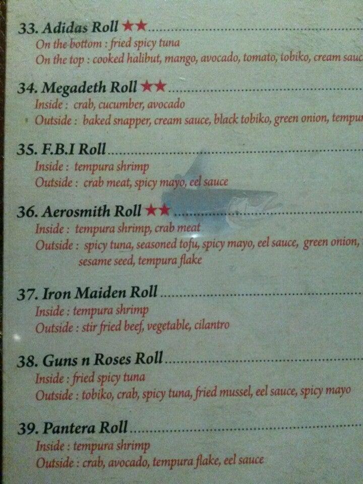 Menu at Ronnie 2 Sushi restaurant, Anchorage, 924 Muldoon Rd