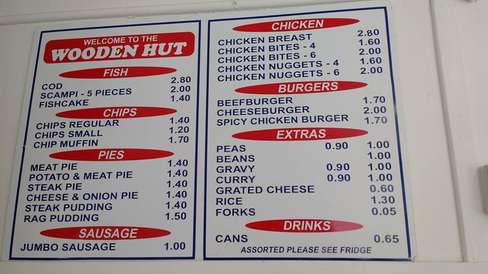 Menu at The Wooden Hut - hopwood restaurant, Heywood