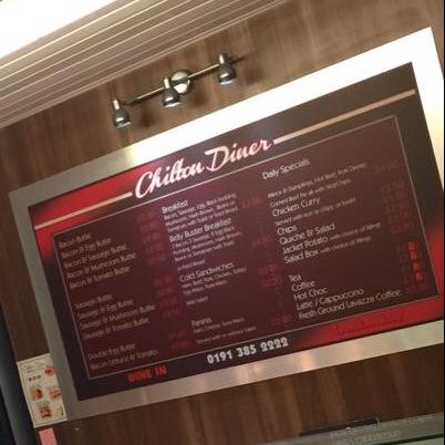 Menu at Chilton Diner cafe, Houghton le Spring