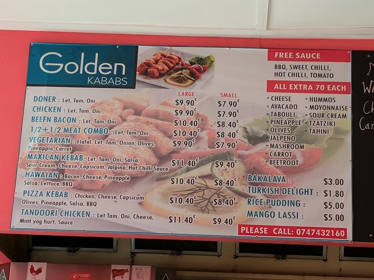 Menu at KEBAB CORNER restaurant, Mount Isa