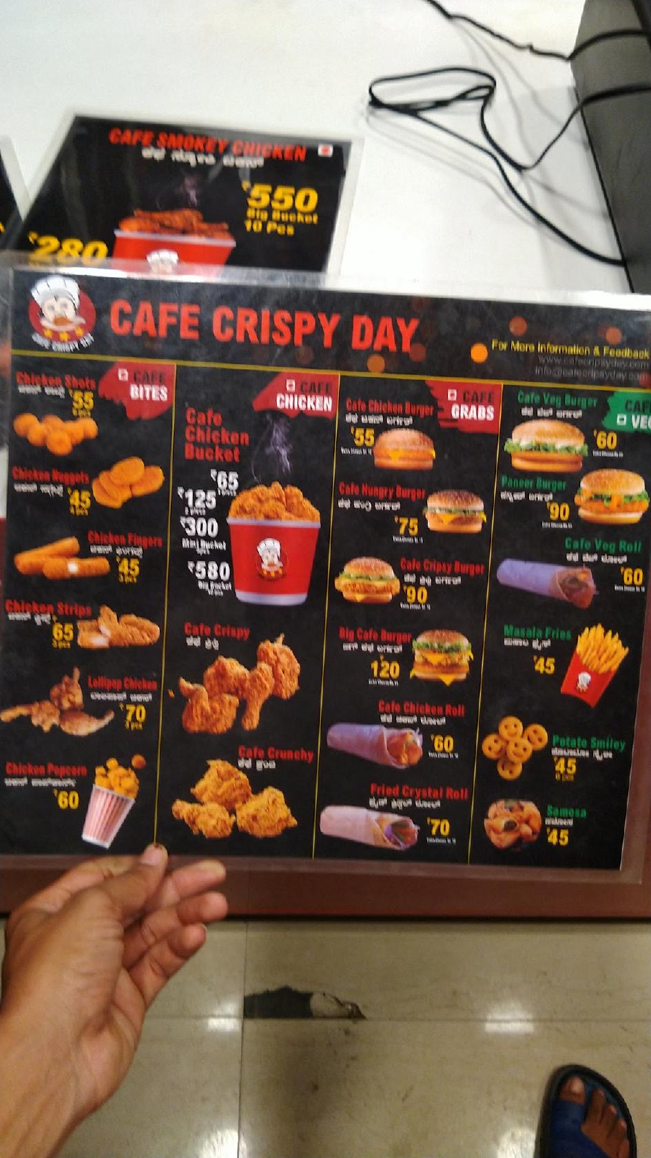 Menu at Cafe Crispy Day, Bengaluru, 85
