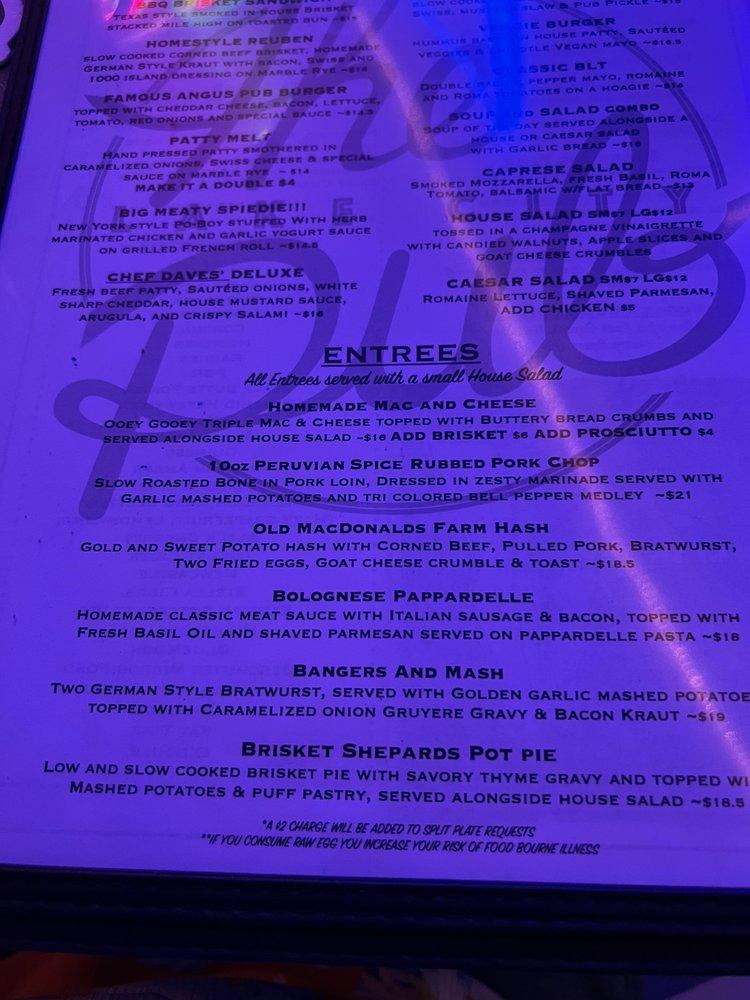 Menu at Lake City Pub, Lakewood