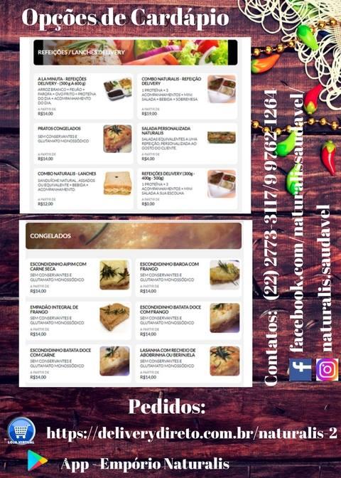 Menu em Naturalis - Alimentação Saudável restaurante, Macaé