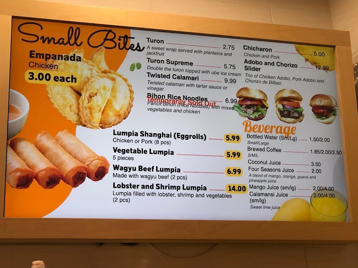 Menu at Halo Halo Filipino Kitchen desserts, Las Vegas