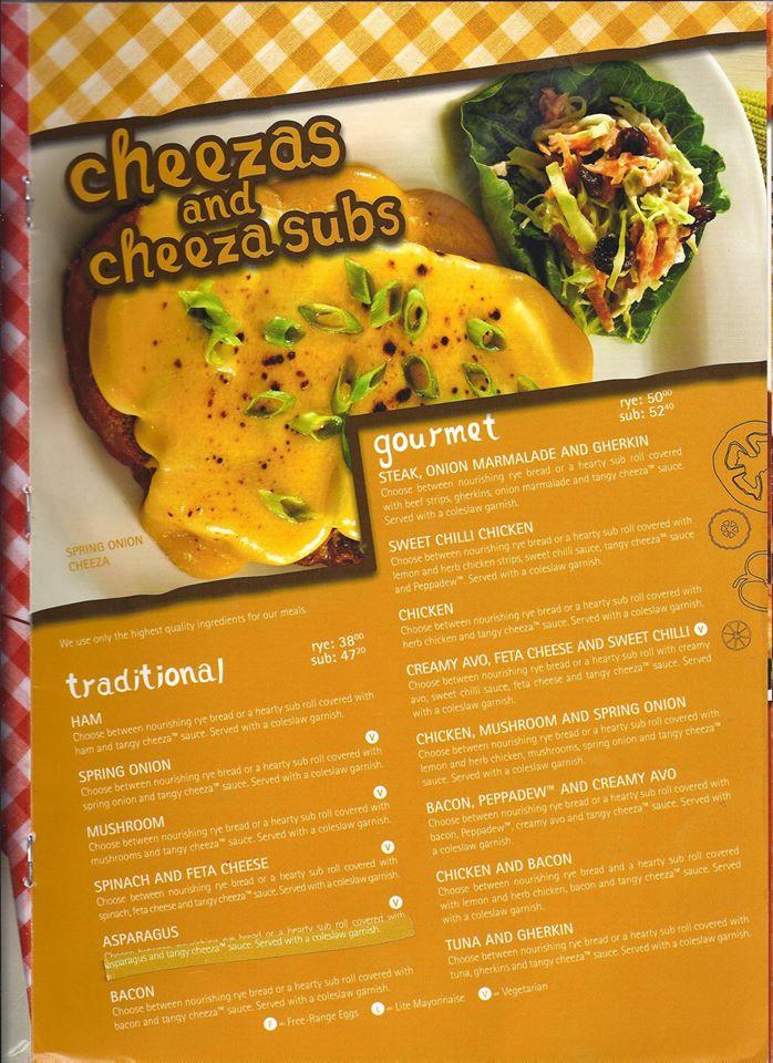 Menu at juicy lucy restaurant, Nelspruit, Cnrs of Bitterbessie and ...