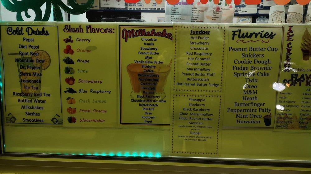 Menu at Custer City Drive-in Ice Cream fast food, Custer City