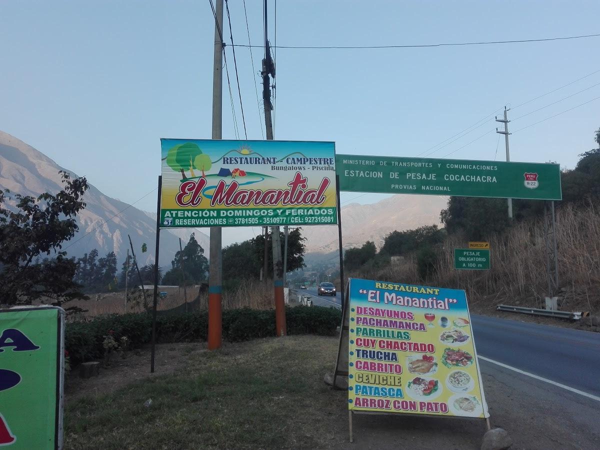 El Manantial Restaurant Campestre, Cocachacra - Restaurant reviews