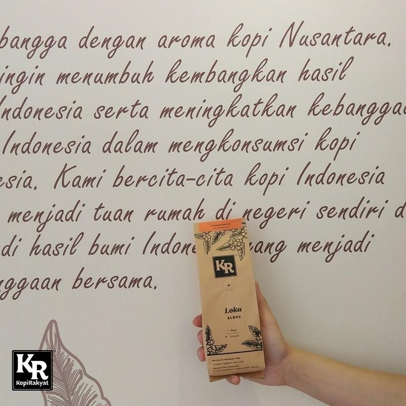 Menu at Kopi Rakyat, Tangerang