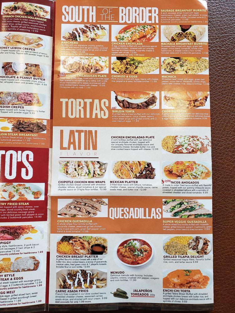 Menu at Loaded Cafe Restaurants Lawndale, Lawndale