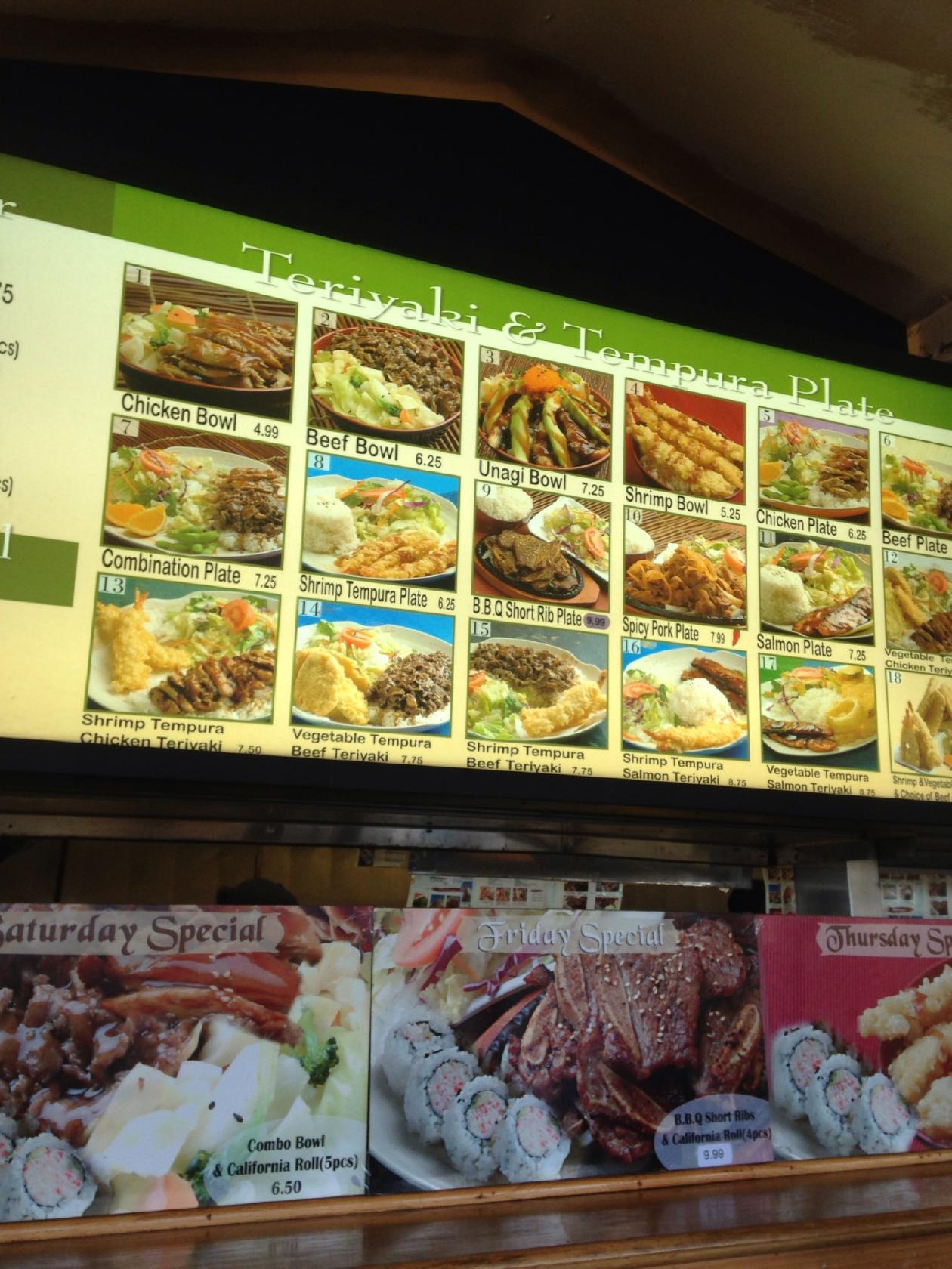 Menu at Miyako Express restaurant, Los Angeles, W Manchester Ave