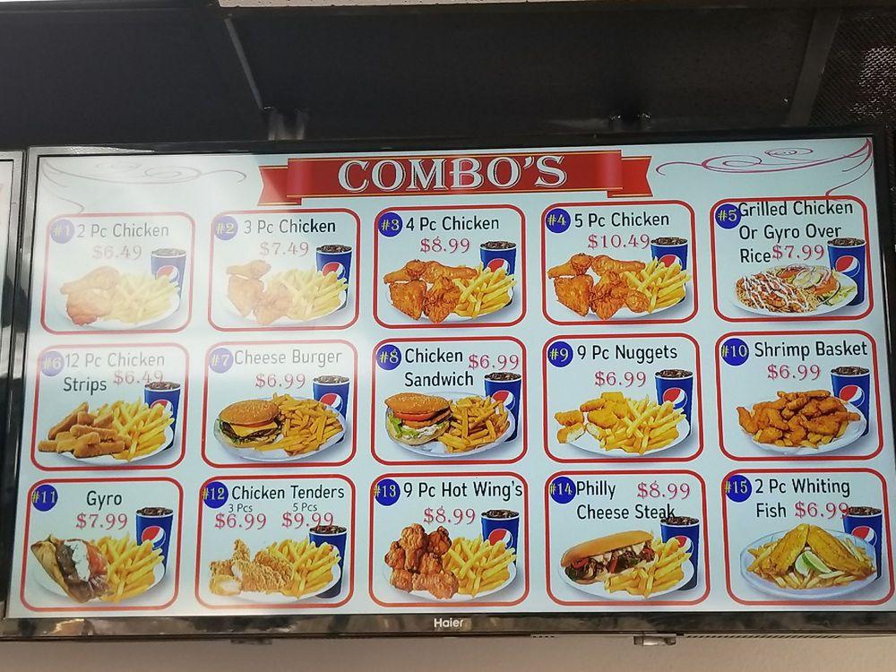 Menu at Crown Fried Chicken restaurant, Kissimmee, 2022 N Main St