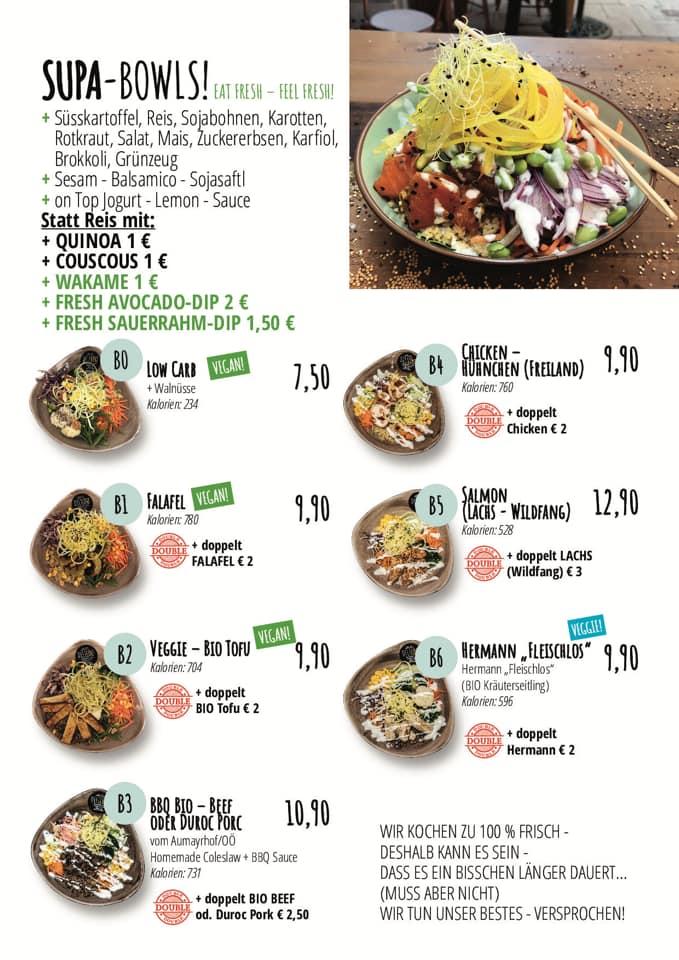 Menu at Deli Linz + Friends restaurant, Linz