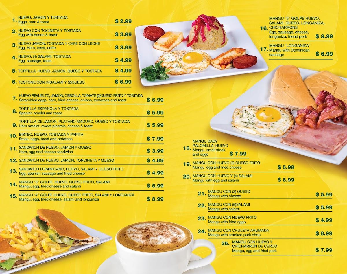Menu at La Casa Del Mofongo restaurant, West Palm Beach, S Dixie Hwy