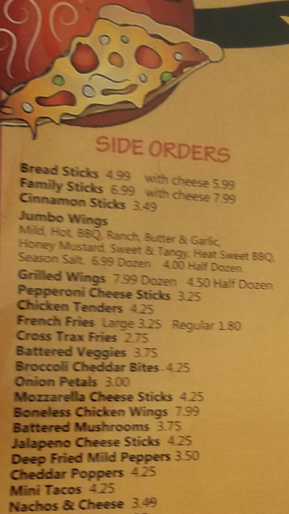 Menu at Main Street Pizza pizzeria, Reynoldsville, 474 E Main St