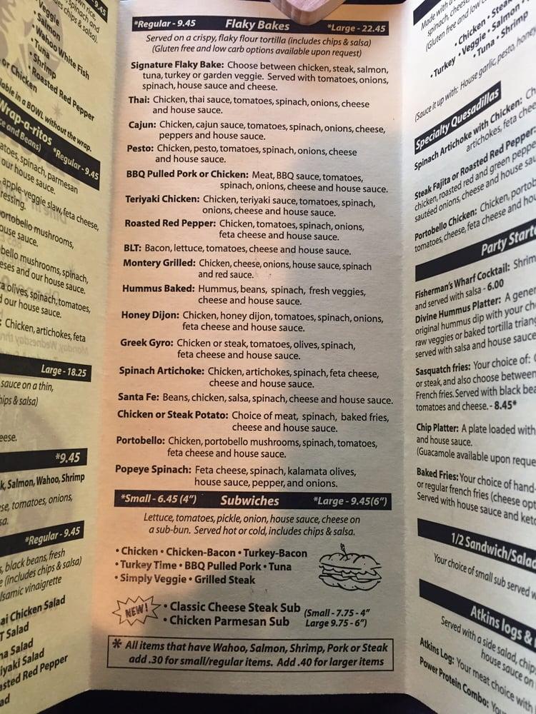Menu at Flavors Eatery restaurant, Dayton, 865 E Franklin St