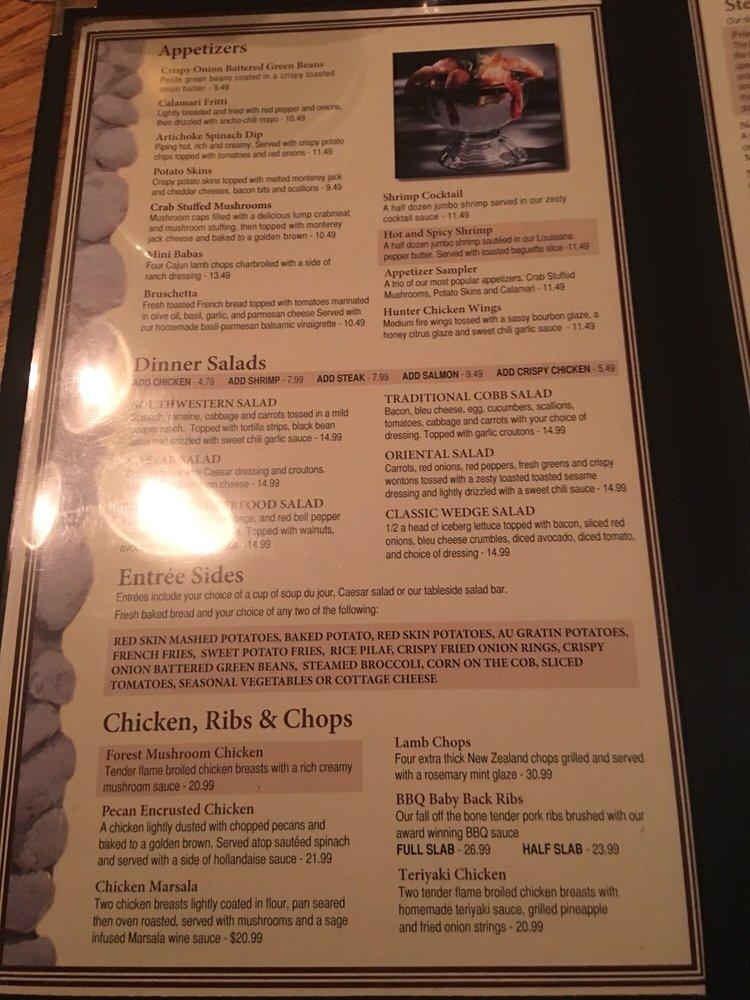 Menu at Hungry Hunter Steakhouse, Bakersfield