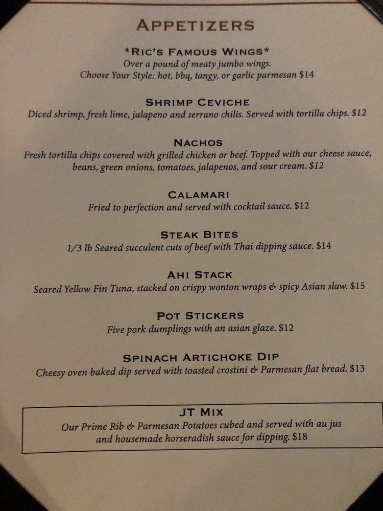 Menu at Ric's Restaurant and Sports Lounge, Camarillo