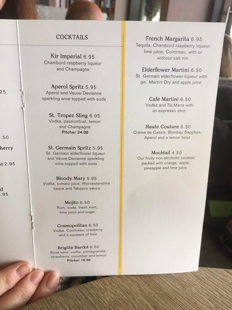 Menu at Bistrot Pierre restaurant, Weston-super-Mare