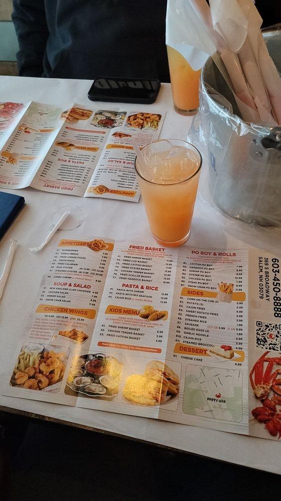 Menu at Happy Crab, Salem