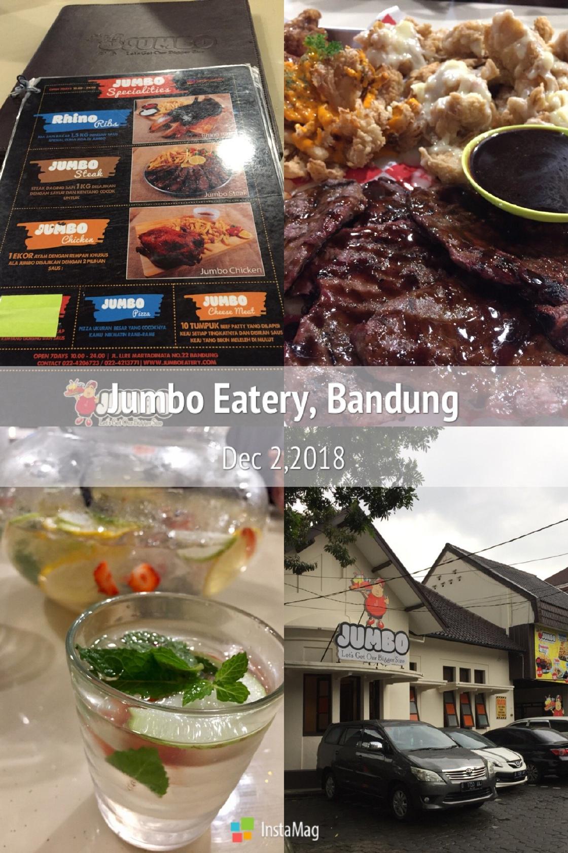 Carta del restaurante JUMBO eatery, Bandung, LLRE Martadinata St No.22