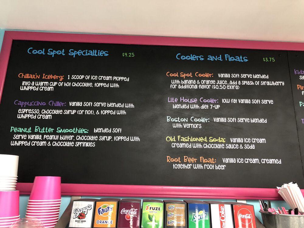 Menu at The Cool Spot of Frankfort, Frankfort