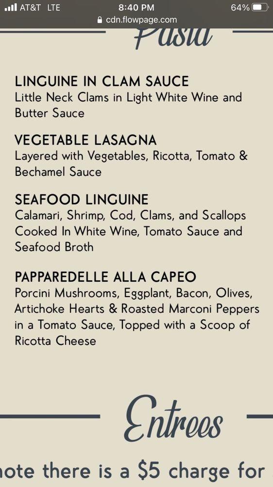 Menu at Capeo pub & bar, North Little Rock