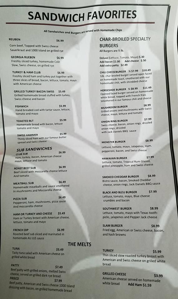 Menu at Hesperia House Restaurant, Hesperia
