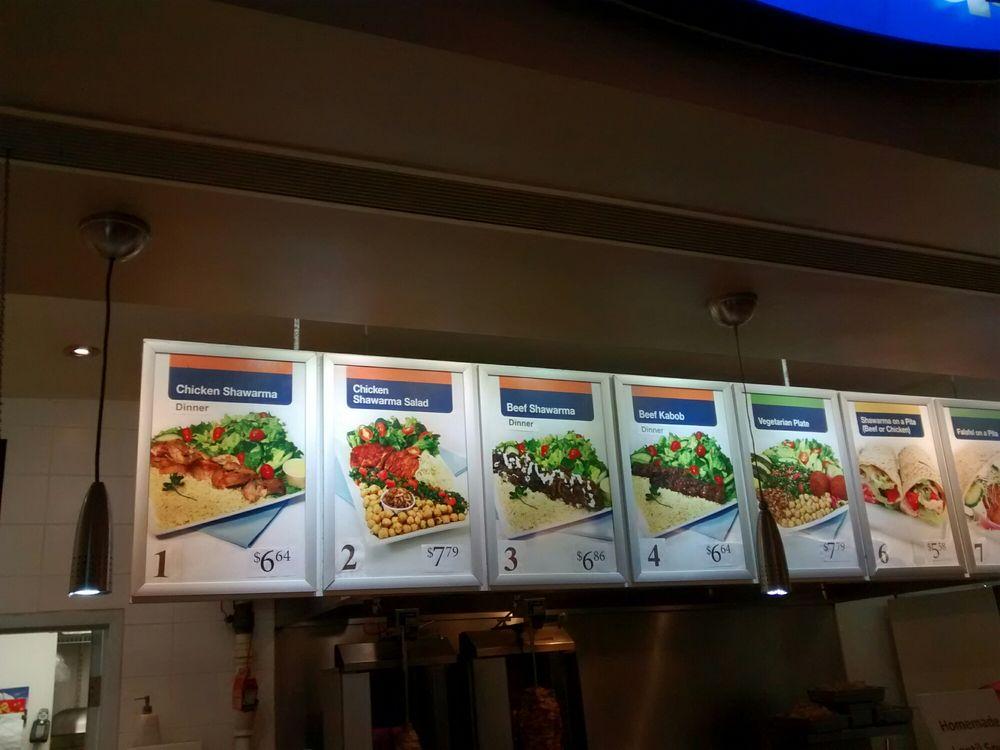 Menu at Tabouli restaurant, Toronto, 200 Front St W