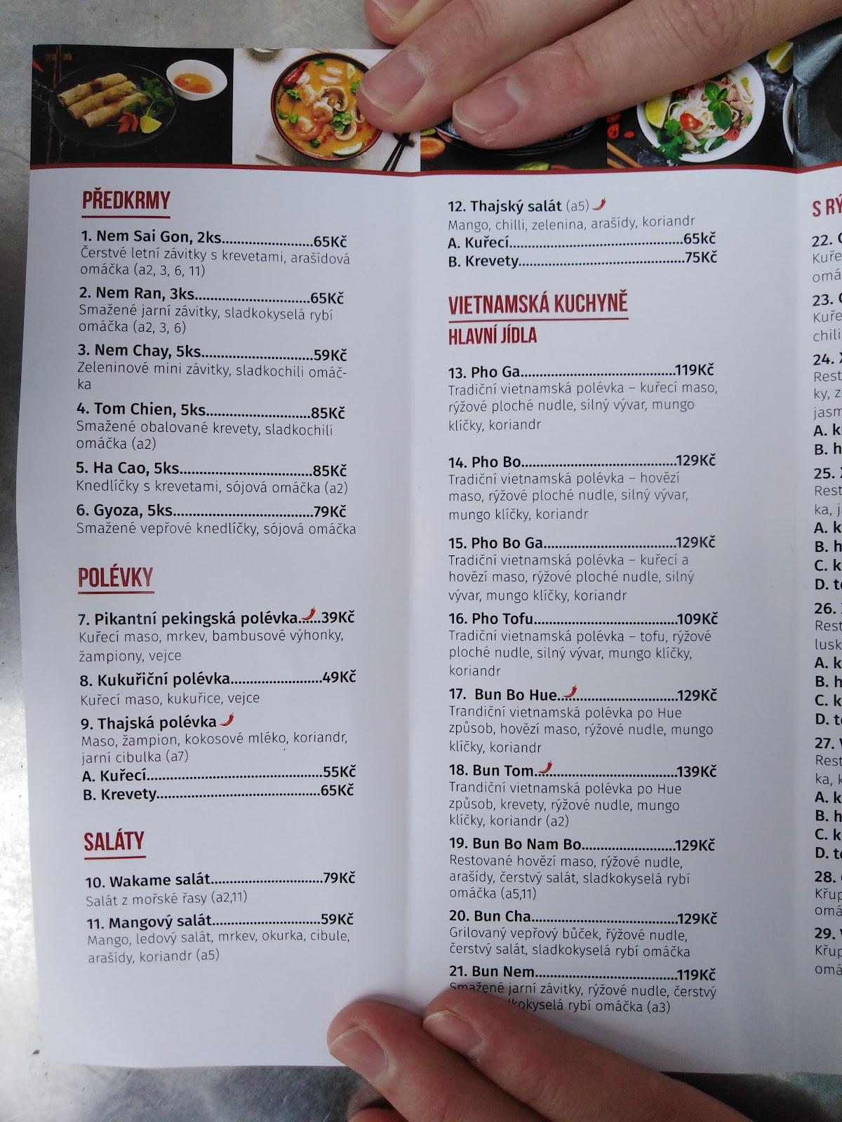 Menu at DIMO Restaurant, Nové Strašecí