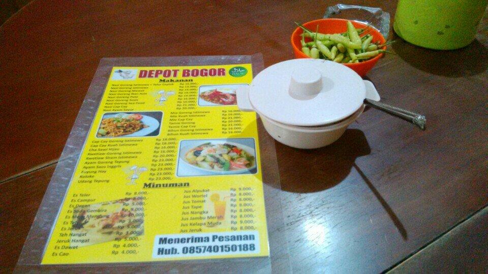 Menu at Depot Bogor Ps. Senggol restaurant, Gresik