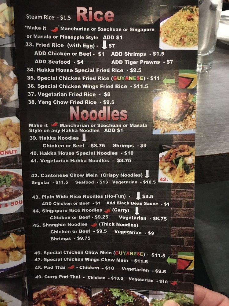 Menu at Hakka No. 1 restaurant, Toronto, 85 Ellesmere Rd Unit 5