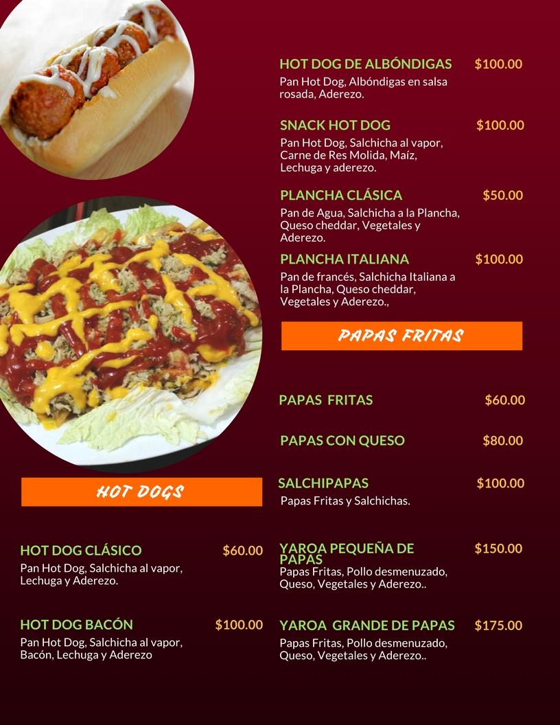Menu at SNACK Point - San Cristóbal cafe, San Cristobal