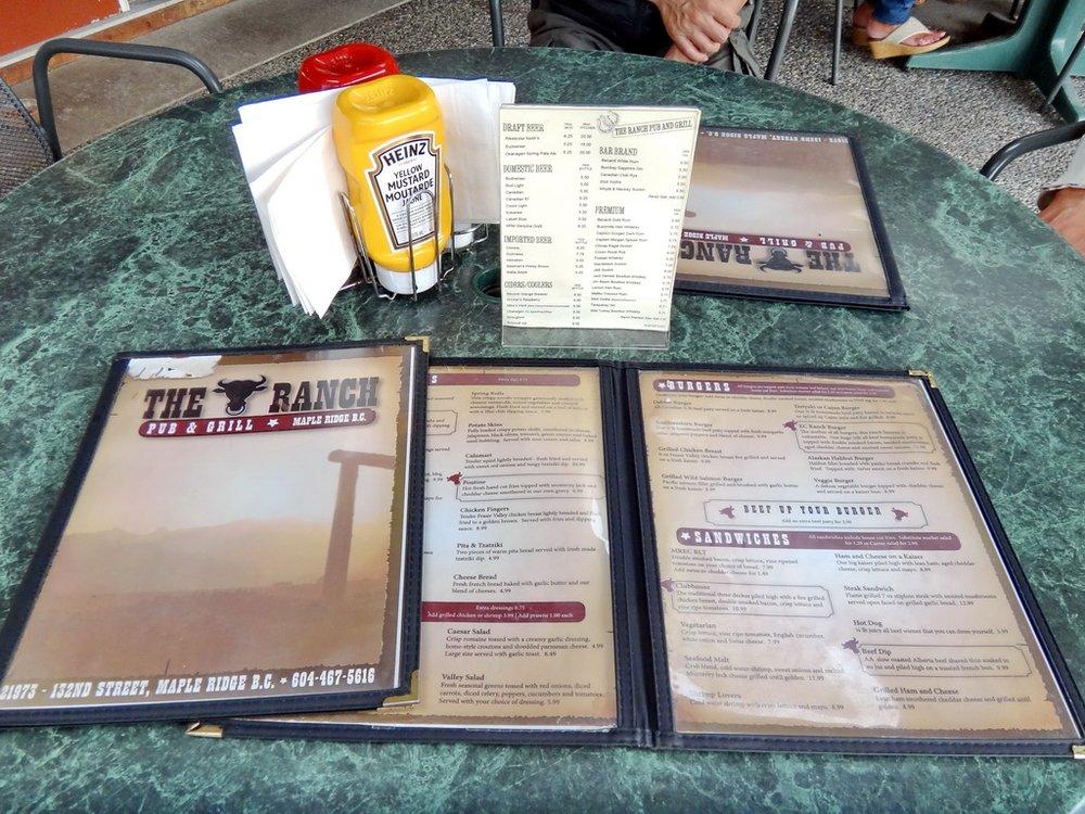 Menu at Ranch Pub & Grill, Maple Ridge