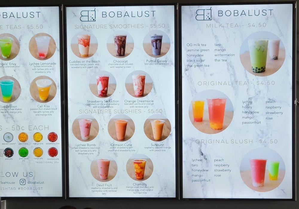 Menu at BobaLust pub & bar, Tukwila