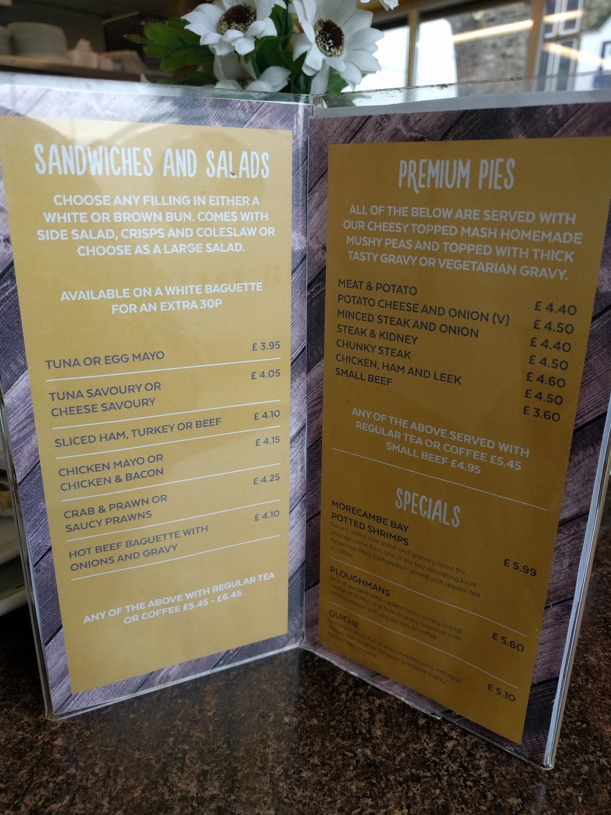 Menu at The Buttery Cafe & Deli, Morecambe