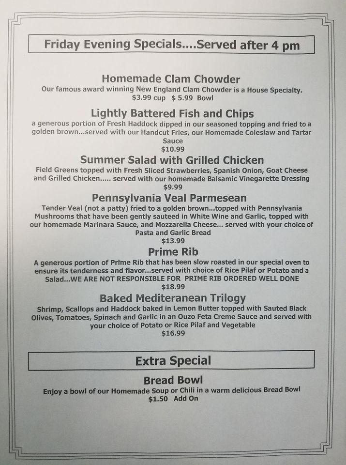 Menu at The Other Place Pub, Boylston