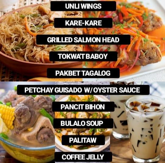 Menu at Balai Tiaong Resort & Cafe, Guiguinto