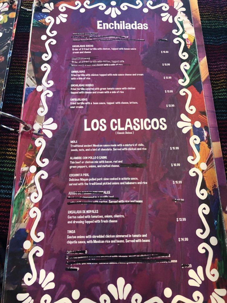 Menu at Pos Bueno Mexican Restaurant Bar, Brampton