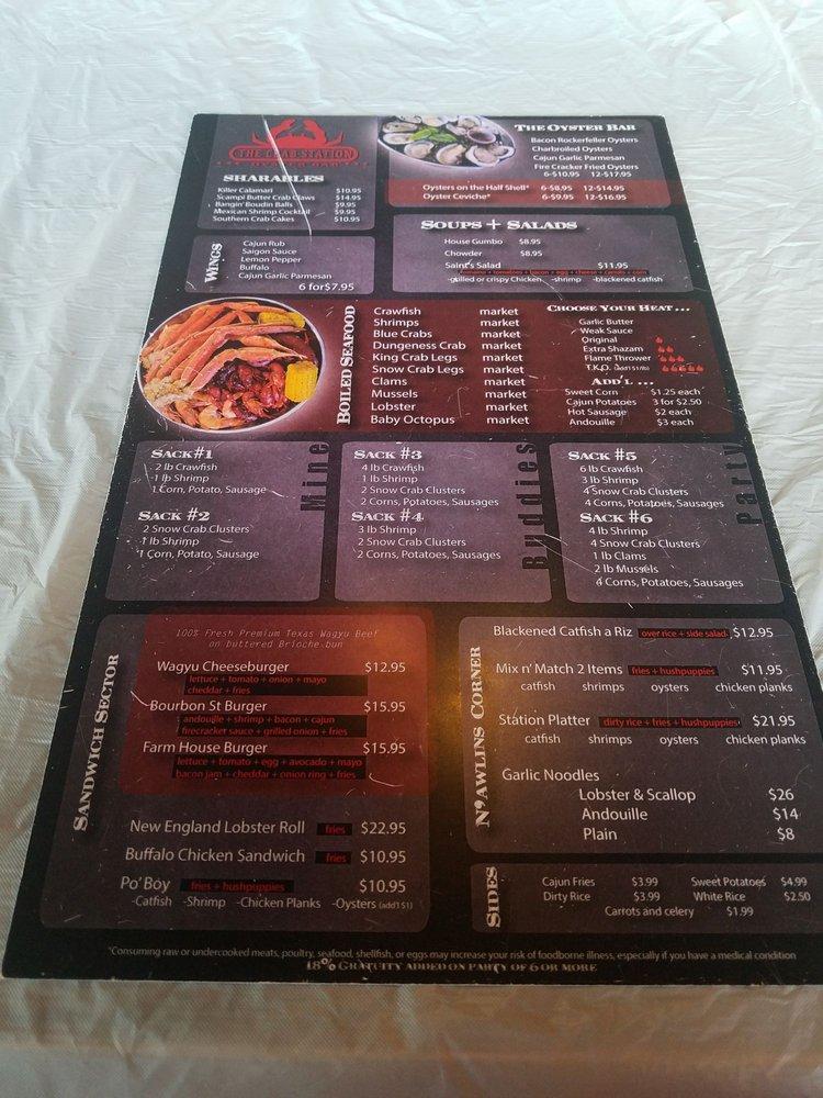 Menu at The Crab Station - Arlington restaurant, Arlington