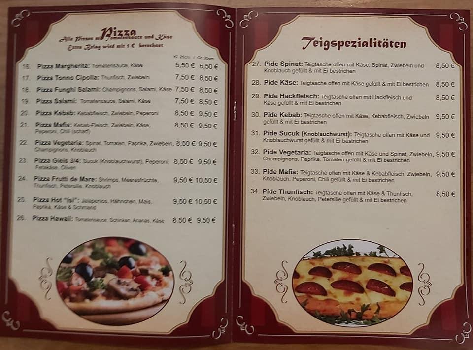 Speisekarte von Gleis 3/4 restaurant, Boppard