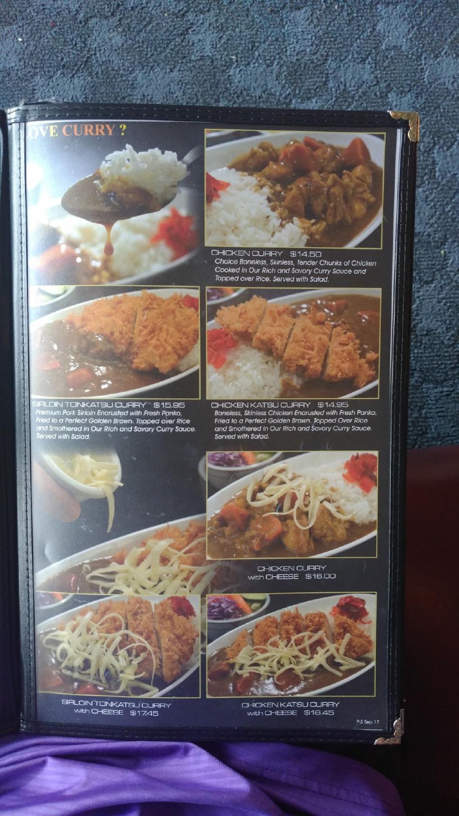 Menu at Gyotaku Japanese Restaurant, Pearl City, 98-1226 Kaʻahumanu St