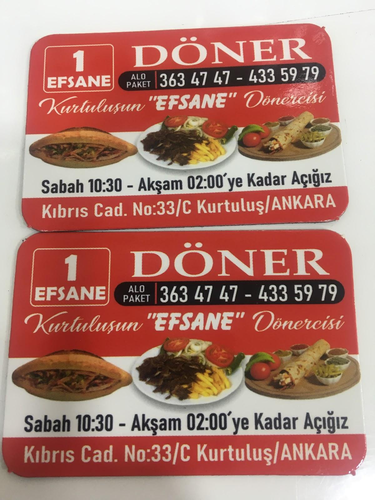 1 Efsane Döner, Ankara - Restaurant reviews