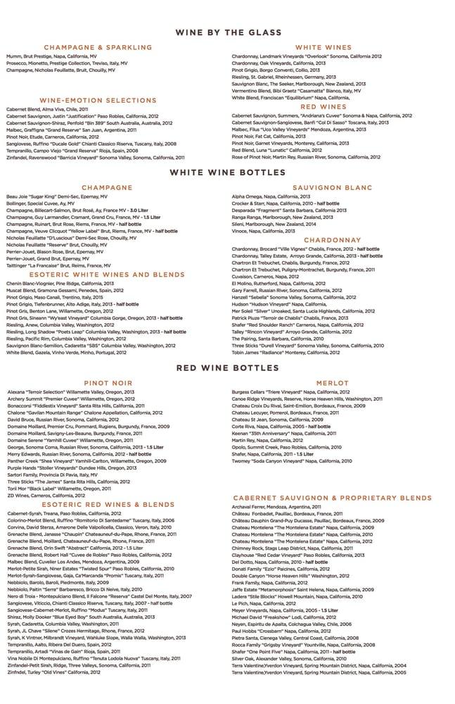 Menu at HEXX kitchen + bar, Las Vegas
