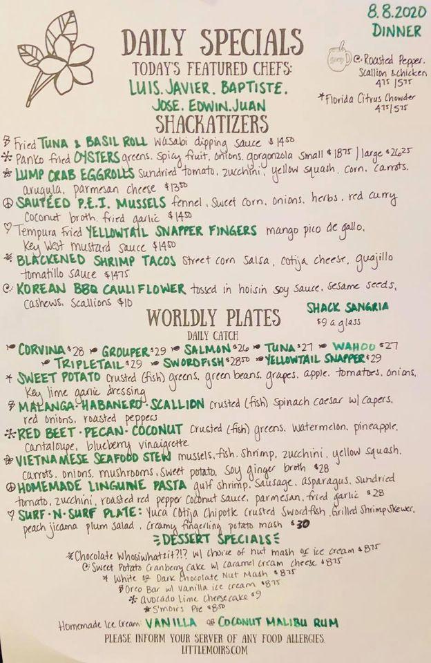 Menu at Maxi's Lineup pub & bar, Jupiter, 103 S US Highway 1 Ste D3